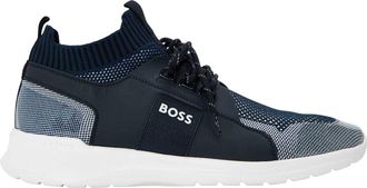 HUGO BOSS Extreme Logo Sneaker f&uuml;r Herren, Jerseyware (Dunkelblau)