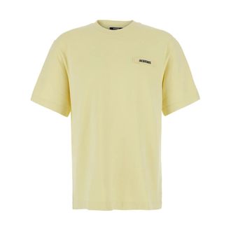 Jacquemus Le T-Shirt Gros Grain - - Tops - Herren - Gelb - S