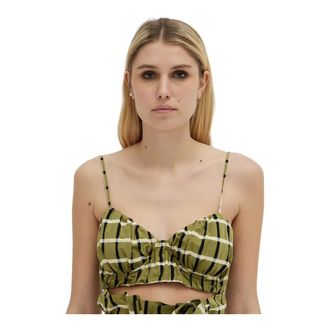 Erika Cavallini Semi Couture Femme, Tops, Vert, Taille: 38 FR Hauts sans manches