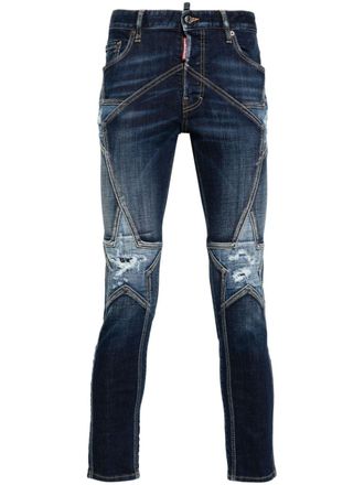 Dsquared2 jean Super Star &agrave; coupe slim - Bleu
