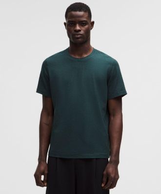 lululemon Haut manches courtes Soft Jersey pour Hommes - Vert/Blue - Taille 2XL