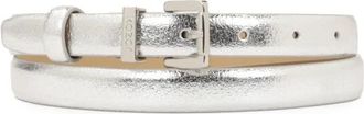 Kazar Schmaler silberner Lederriemen - - Accessories - Damen - Grau - 110 CM