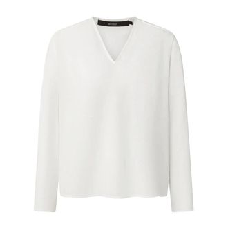 Windsor V-Ausschnitt Strickpullover - - Knitwear - Damen - Wei&szlig; - M