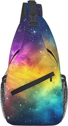 Generic Sac &agrave; bandouli&egrave;re Nebulae Galaxies Color Space Sac &agrave; bandouli&egrave;re de voyage Sac &agrave; dos &agrave; bandouli&egrave;re pour homme Sac &agrave; dos de randonn&eacute;e
