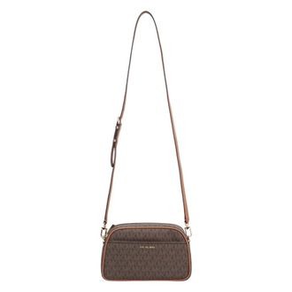 Michael Kors Coated Printed Canvas Cross Body Bag - - Bags - Damen - Braun - ONE SIZE