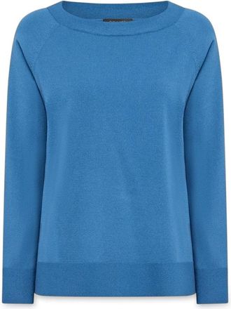 Elena Miro Femme, Pulls, Bleu, Taille: 46 FR Pull &agrave; encolure bateau
