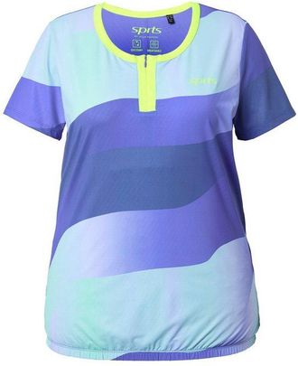 Ulla Popken T-Shirt Funktions-Bikeshirt Rundhals Halbarm Taschen