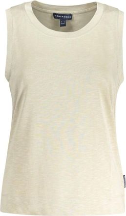 North Sails Femme, Tops, Beige, Taille: 38 FR D&eacute;bardeur Beige &agrave; Bretelles Larges
