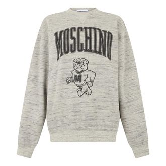Moschino Rundhals-Sweatshirt mit Design - - Sweatshirts & Hoodies - Herren - Grau - XL
