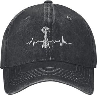 Generic Casquette Trucker Rythme Cardiaque dun Radioamateur Casual Baseball Casquette S&eacute;chage Rapide Chapeau pour Golf Sports Cyclisme