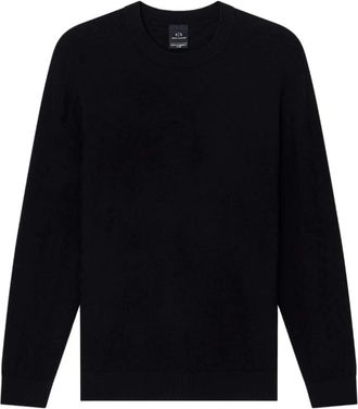 A|X Armani Exchange Homme, Pulls, Noir, Taille: 2XL Pull en maille &agrave; col rond