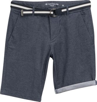 Tom Tailor Herren 1048226 Bermuda Shorts, 35165-Navy White Quilted Dobby, 36