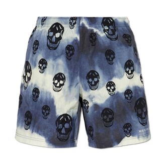 Alexander McQueen Tie-Dye Totenkopf Badeshorts - - Swimwear - Herren - Blau - L