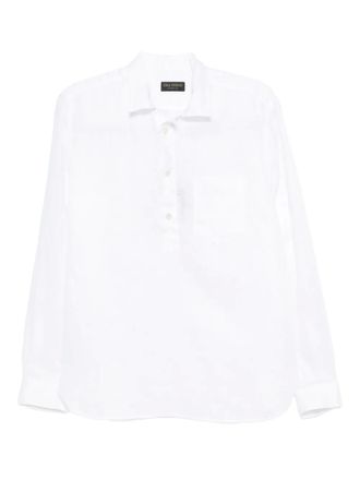 Dell'Oglio chemise texturée à poches poitrine - Blanc