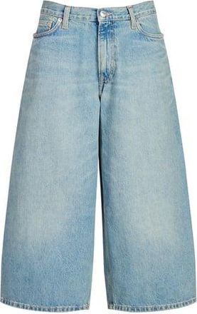 Sams&oslash;e & Sams&oslash;e Pantacourt droit en denim de coton