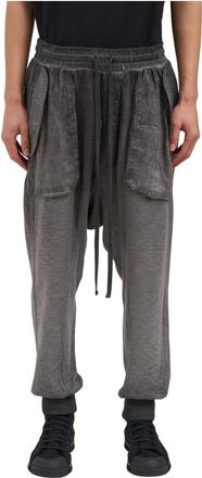 Thom Krom Homme, Pantalons, Gris, Taille: M M ST 523 Pantalons de surv&ecirc;tement