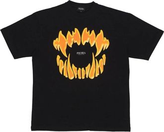 Phobia Archive Mouth Print Tee - - Tops - Herren - Schwarzk - XL