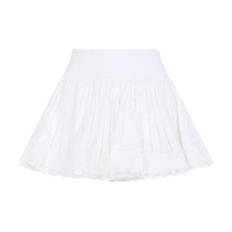 Alaia Shiny Crinoline Short - - Shorts - Damen - Wei&szlig; - XS