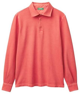 Benetton Polo M/L 3wg9u3026, Rouge, M Hommes