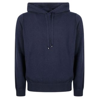 FILIPPO DE LAURENTIIS GC Lana Cachemire 90/10 Finezza 7 - Homme - Sweatshirts et sweats &agrave; capuche - Bleu - Taille: L