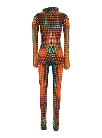 Jean Paul Gaultier Womens One-Piece Jumpsuit Multicolour With Hood Jumpsuits Dress