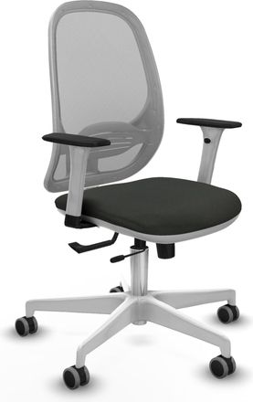 Piqueras y Crespo B&uuml;rostuhl, schwarz, mit 1D-Armlehnen, h&ouml;henverstellbare Lendenwirbelst&uuml;tze, ausgestattet mit Syncro/Traslack und Schneideschaum, mit Rollen von 65 mm,