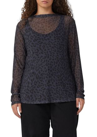 QS by s.Oliver Mesh-Shirt mit All-Over-Print