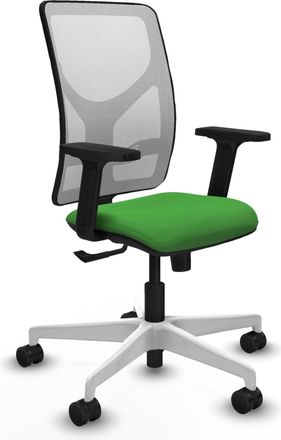 Piqueras y Crespo Ergonomischer Stuhl aus Netzstoff mit 2D-Armlehnen, h&ouml;henverstellbare Lendenwirbelst&uuml;tze, ausgestattet mit 3 Positionen und Schneideschaum, mit 65 mm 