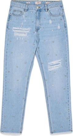 Oltre Femme, Jeans, Bleu, Taille: 46 FR Jeans D&eacute;chir&eacute;s avec Clous