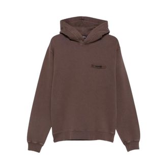 Jacquemus Homme, Sweatshirts et sweats &agrave; capuche, Brun, Taille: S Le Gros Grain Sweat &agrave; capuche