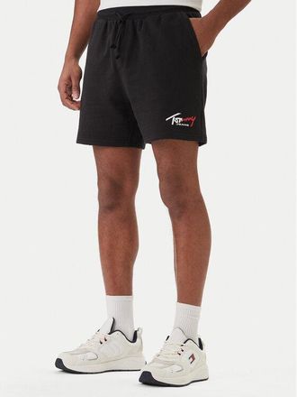 Tommy Jeans Sportshorts Signature DM0DM23017 Schwarz Regular Fit