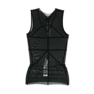 Rick Owens Femme, Tops, Noir, Taille: 38 FR Sheer Panelled Sleeveless Top