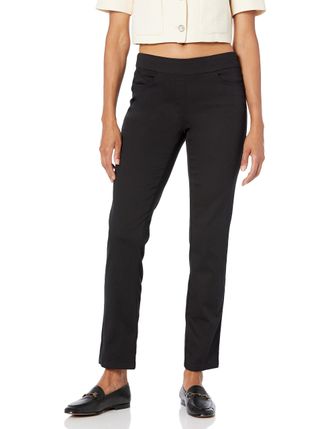 Briggs New York Damen Super-Stretch Baumwolle Hose, Schwarz, 50