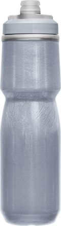 Camelbak Podium Chill Sportwasserflasche, Quetschflasche, zum Laufen, Radfahren, Wandern Custom Silber/Silber