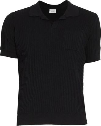 Roberto Collina Homme, Tops, Noir, Taille: 2XL Polo MC Costa Piatta
