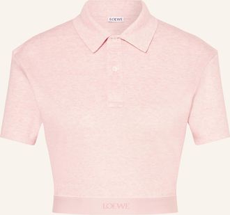 Loewe Cropped-Strickshirt rosa