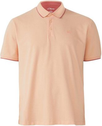 s.Oliver Kurzarmshirt Polo-Shirt Sportives Piqu&eacute;-Poloshirt mit Kontrast-Details