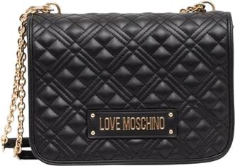 Love Moschino Femme, Sacs, Noir, Taille: ONE Size Sac Bandouli&egrave;re en PU Matelass&eacute;