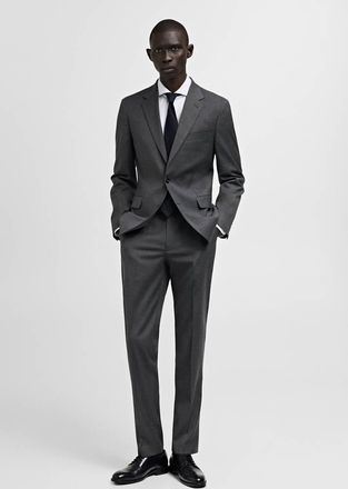 Mango Veste costume Mil&aacute;n slim-fit gris - Homme - 44 - MANGO MAN