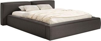 Selsey Selsey Tilves Low - Polsterbett 140x200 mit Bettkasten und Lattenrost, Chenille, grafitgrau