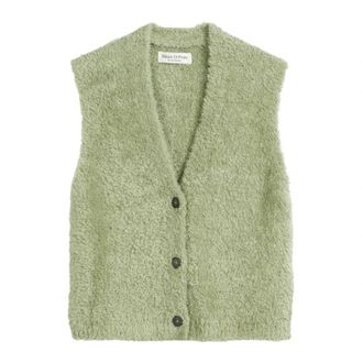Marc O'Polo Fuzzy-Knit-Weste regular - - Jackets - Damen - Gr&uuml;n - S