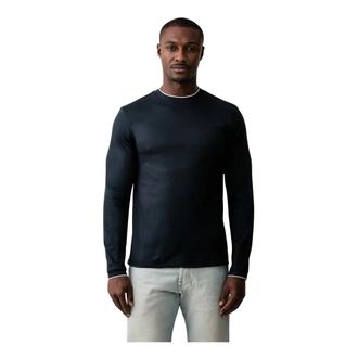 HUGO BOSS Long Sleeve Hauts - Homme - Tops - Bleu - Taille: S