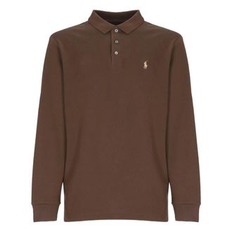 Ralph Lauren Polo Manches Longues - Homme - Tops - Brun - Taille: L