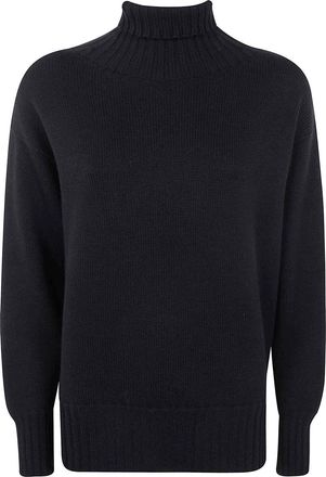 Drumohr Pull Col Roul&eacute; - Noir