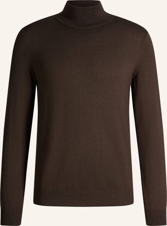 Joop Rollkragenpullover Donte Aus Merinowolle braun