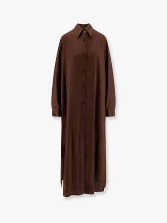 Hev&ograve; Arigliano linen and viscose chemisier dress - HEVO - gender_Woman