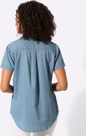 Witt Klassische Bluse Jeans-Tunika Kurzarm