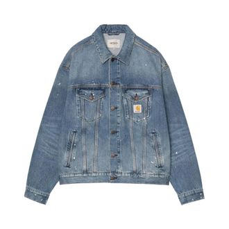 Carhartt Work in Progress Homme, Vestes, Bleu, Taille: L Veste en jean