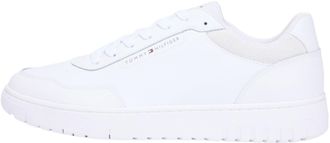 Tommy Hilfiger Herren Th Basket Core Lite LTH Fm0Fm05713 Low Top, White (White), 42 EU
