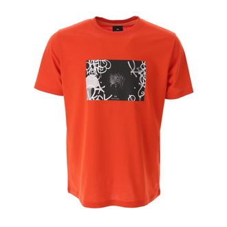 Paul Smith Graffiti Zebra Print T-shirt - - Tops - Herren - Rot - 2XL